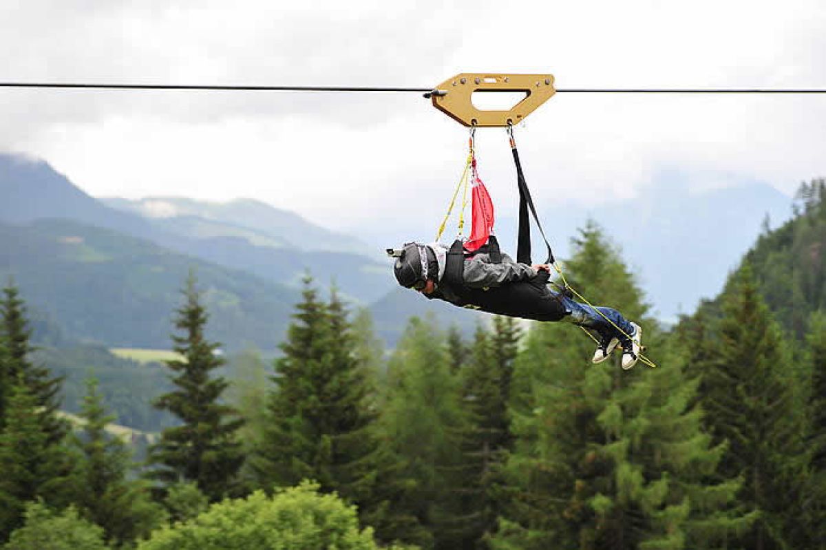 Der Flying Fox XXL in Leogang
